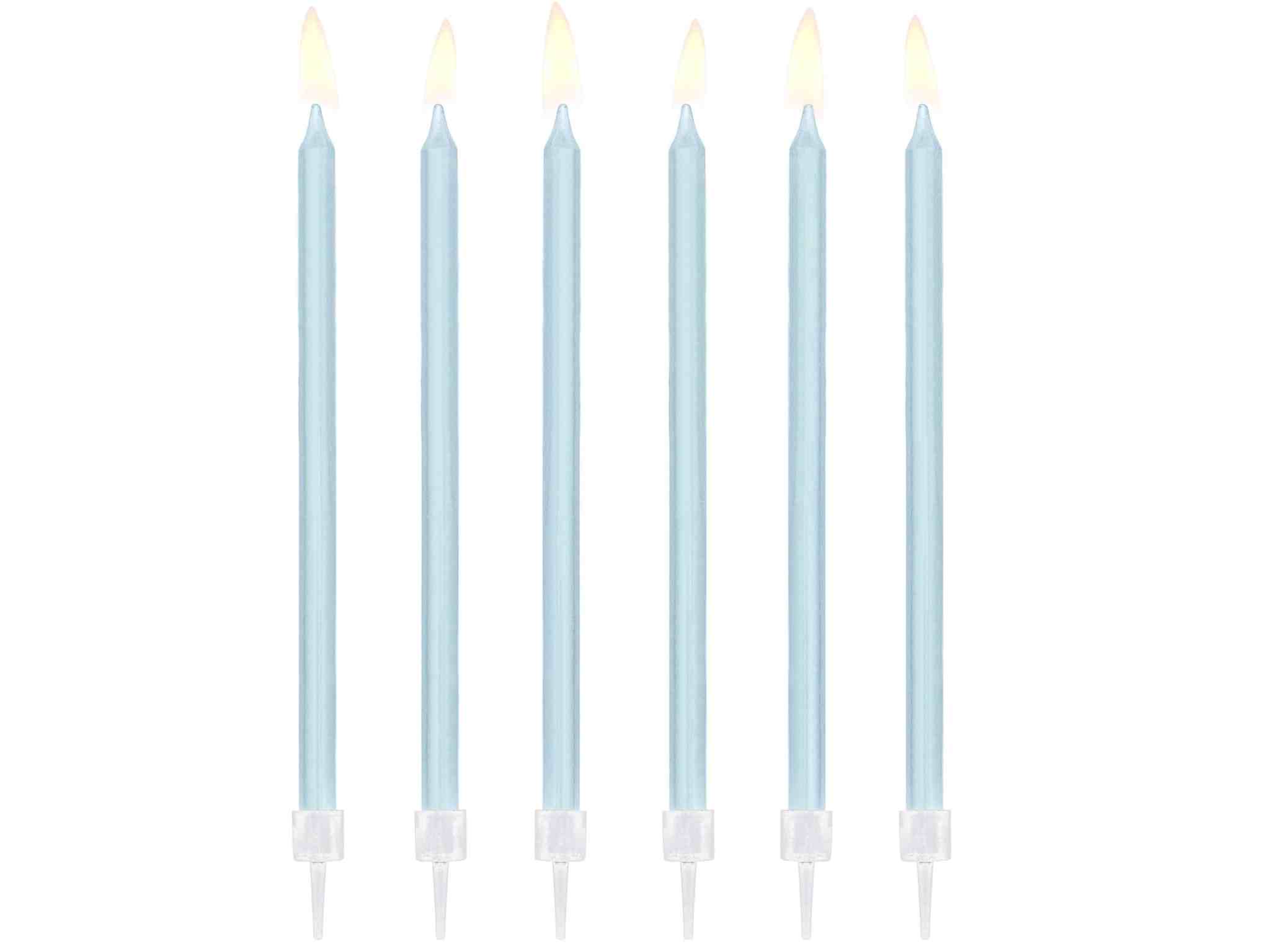 Pale Blue Birthday Candles | Tara's Wonderworld