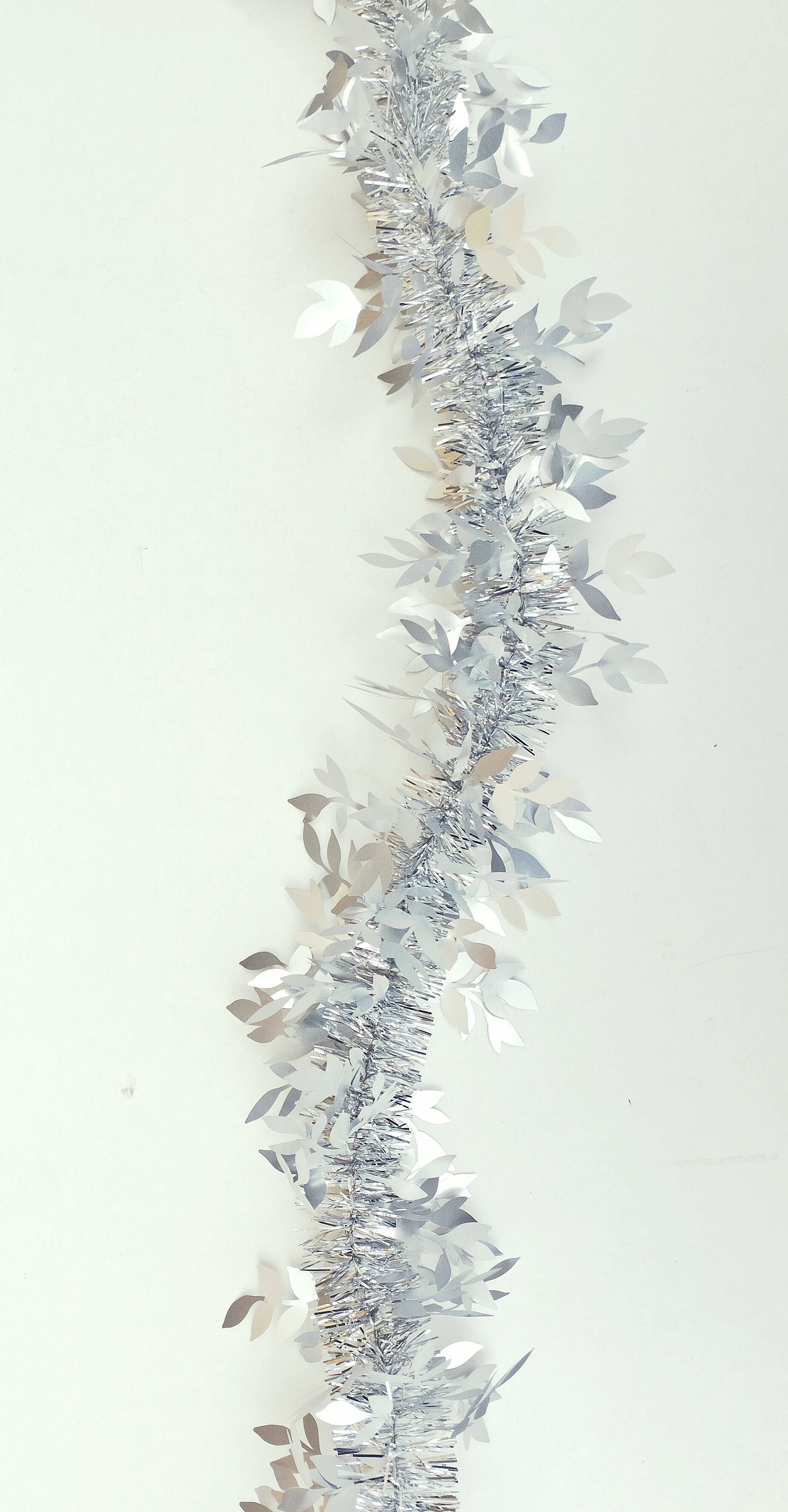 Satin Silver Tinsel Garland | Tara's Wonderworld