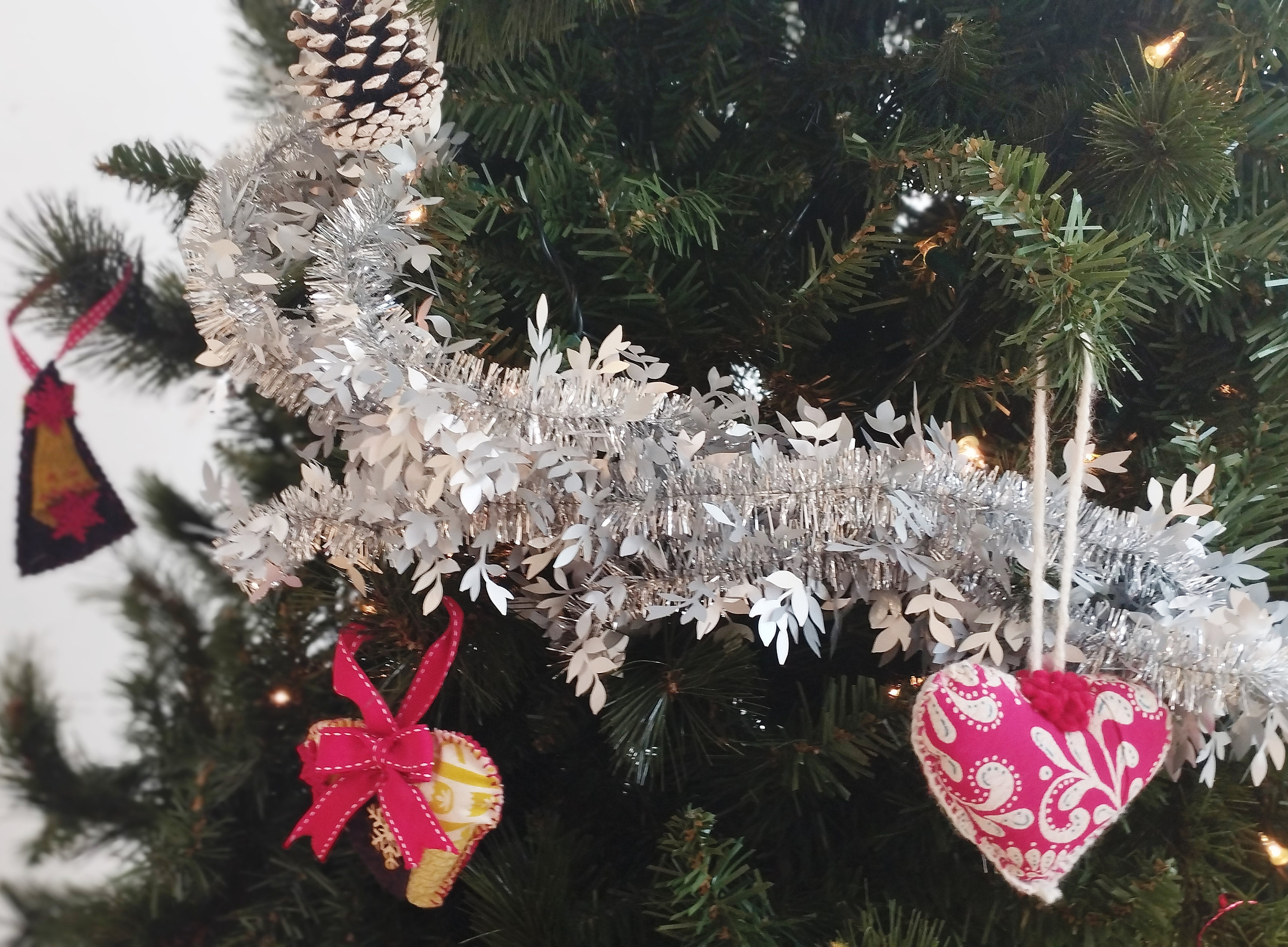 Satin Silver Tinsel Garland | Tara's Wonderworld