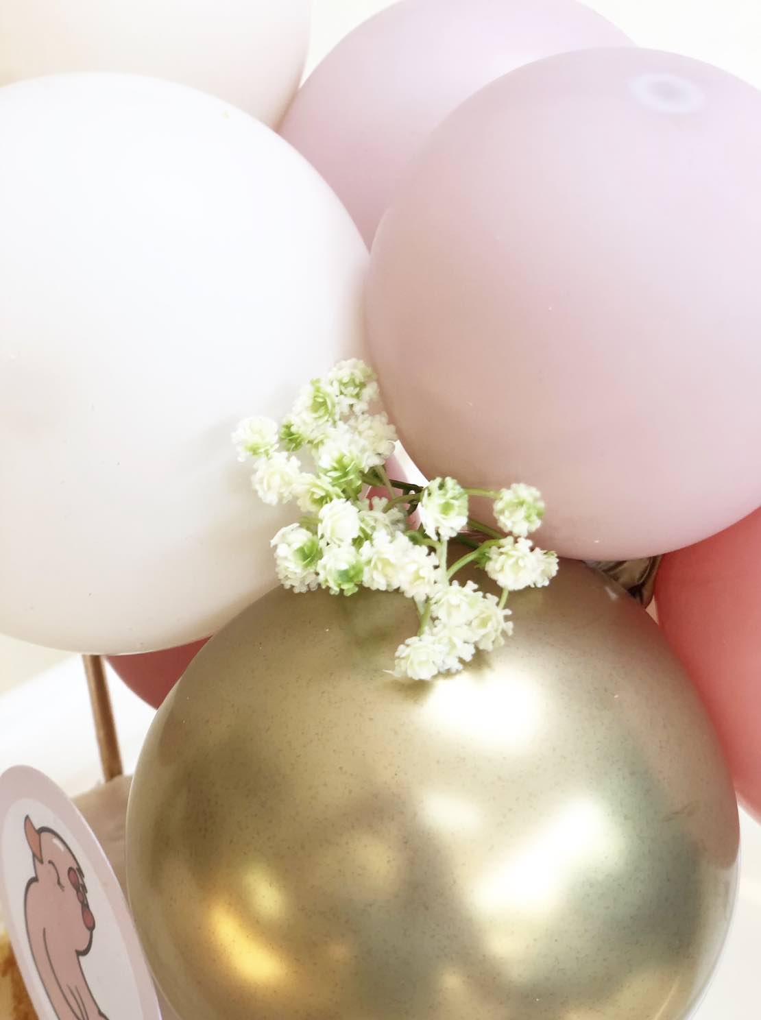 Mini Dusky Pink Balloon Cake Topper | Tara's Wonderworld