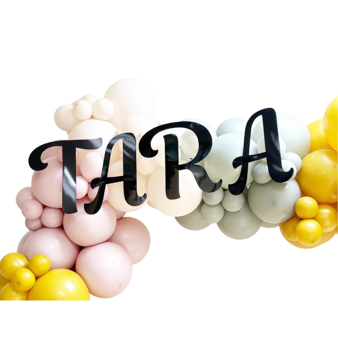 Large Black Letter Cutouts | Tara's Wonderworld