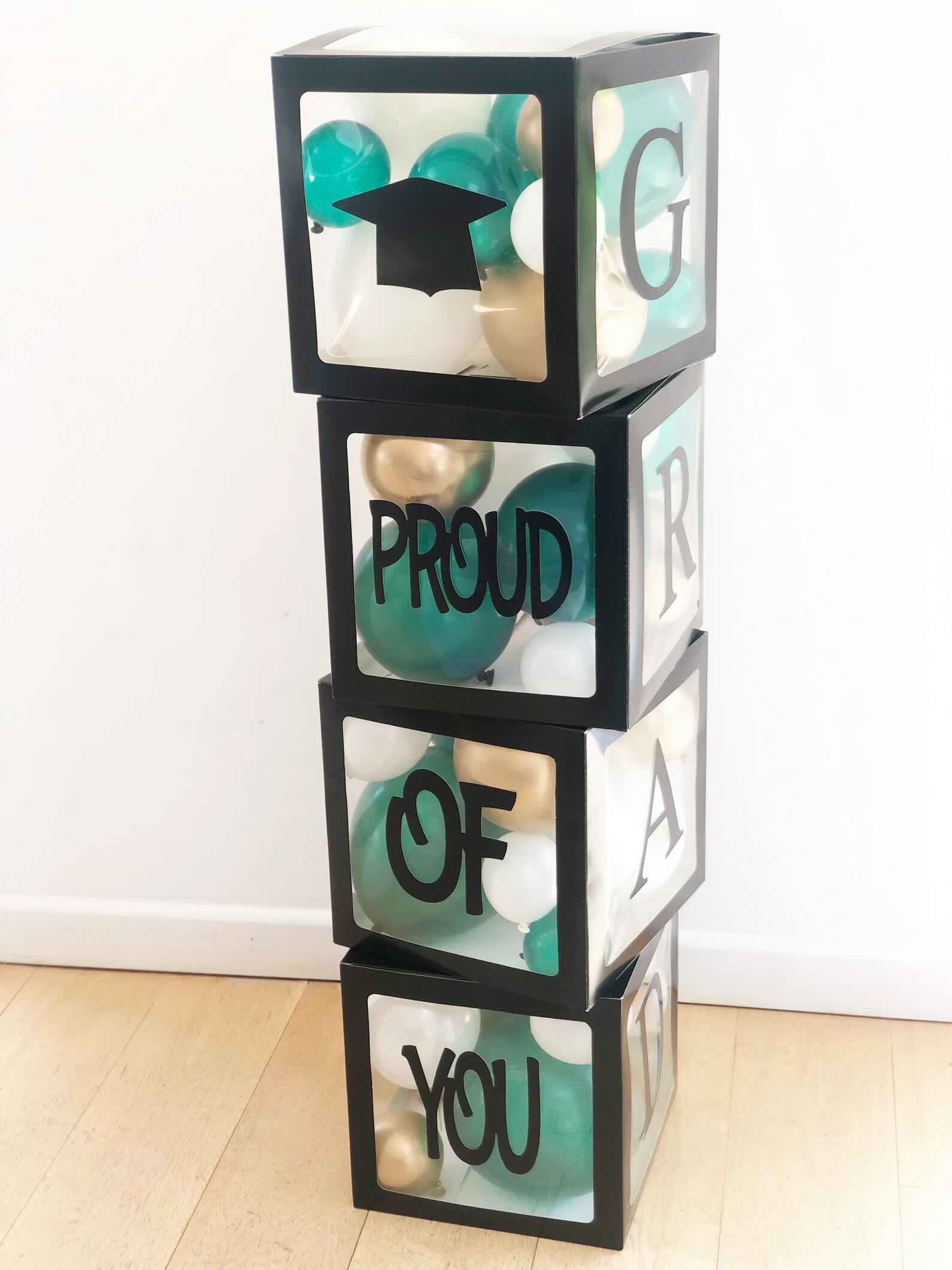 Graduation Balloon Boxes | Tara's Wonderworld