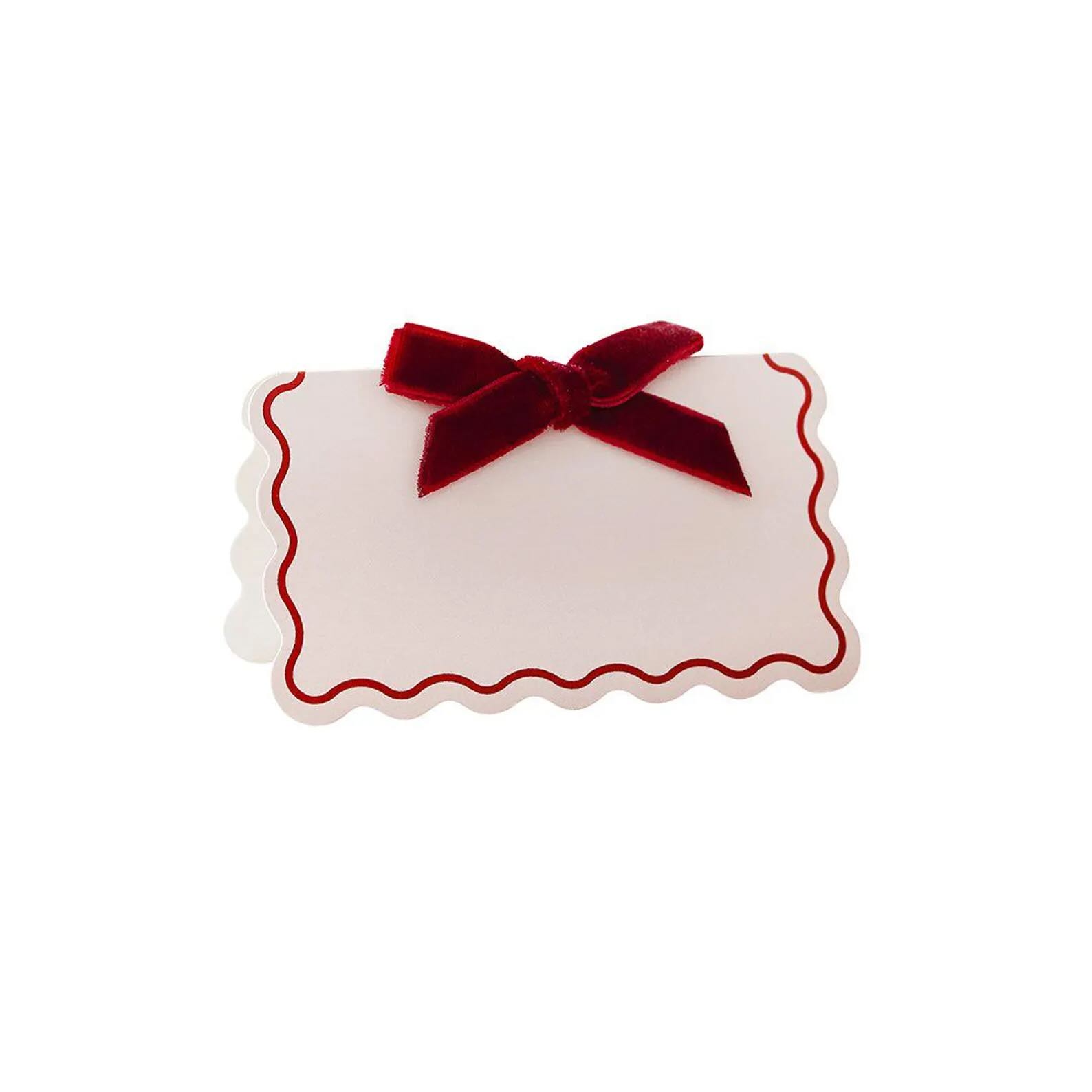 Velvet Bow Place Cards | Tara's Wonderworld